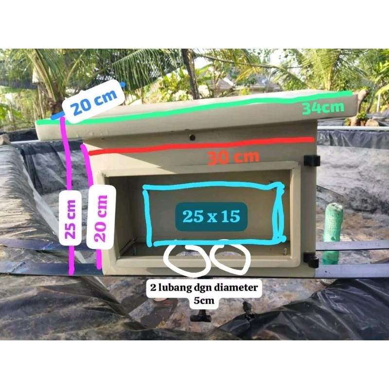 Custom outdoor panel box 30x20x12 landscape 1.2mm | Shopee Philippines