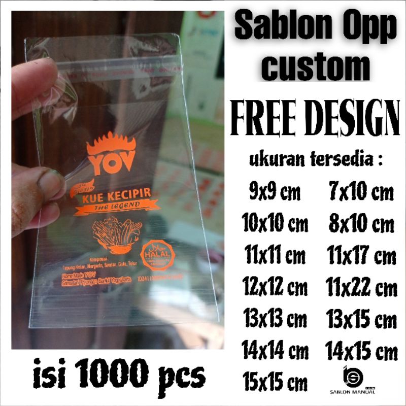Opp Plastic Screen Printing 11X17 CM Thick 30MIC | Shopee Philippines