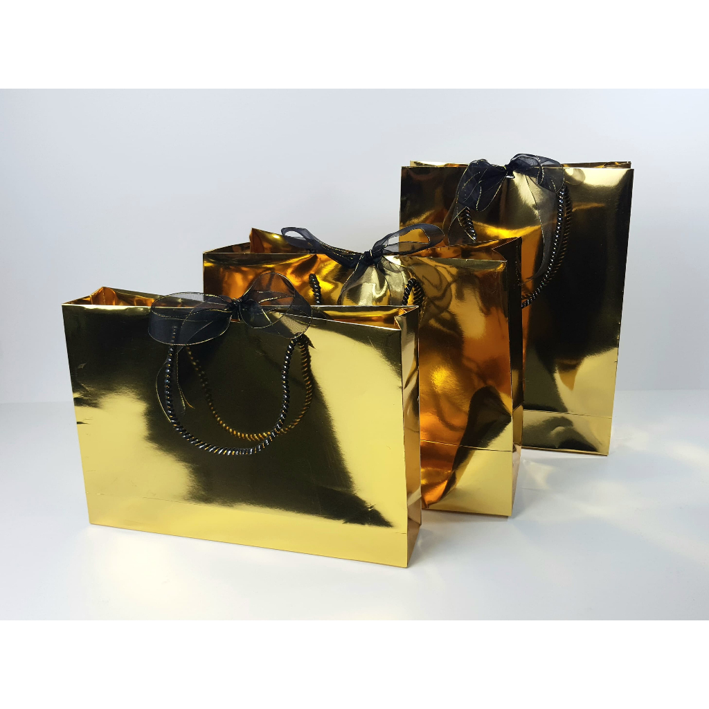 Paperbag Shine Gold Series Plain (3 Variants) | Shopee Philippines