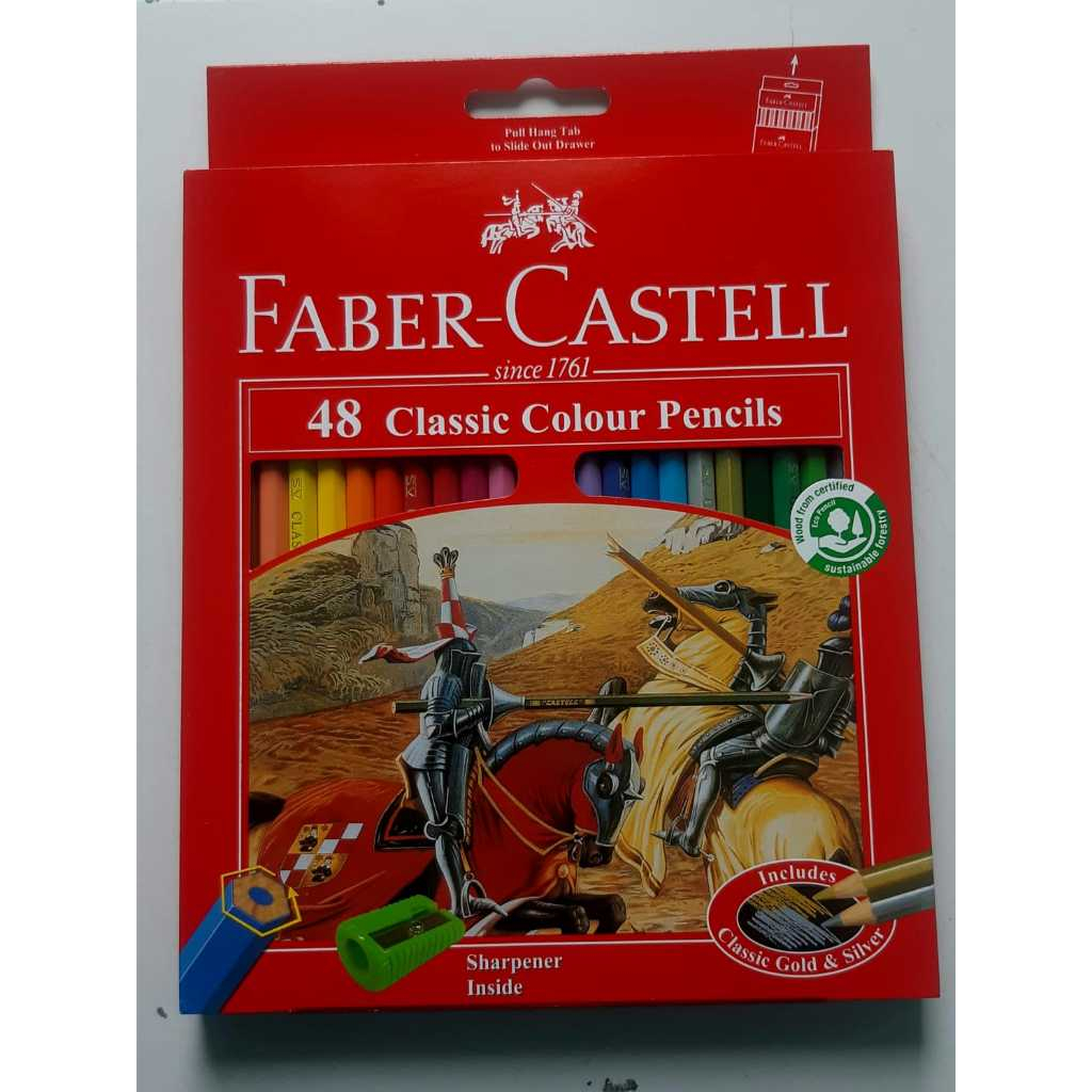 Faber-castell Colored Pencils 48 Classic Color Pencils Long Set of 48 ...