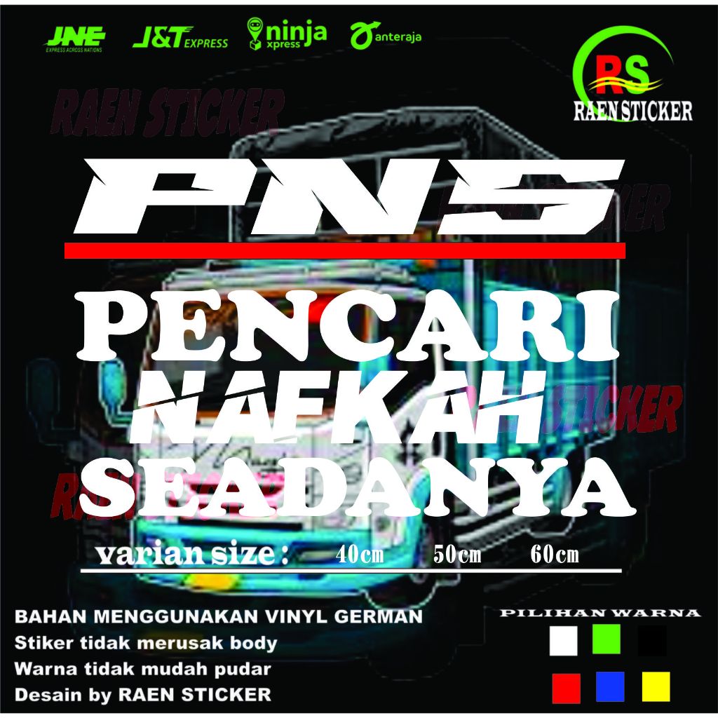 Pns WRITING WORDS CUTTING STICKER CAR WINDSHIELD BODY STICKER T120 ...