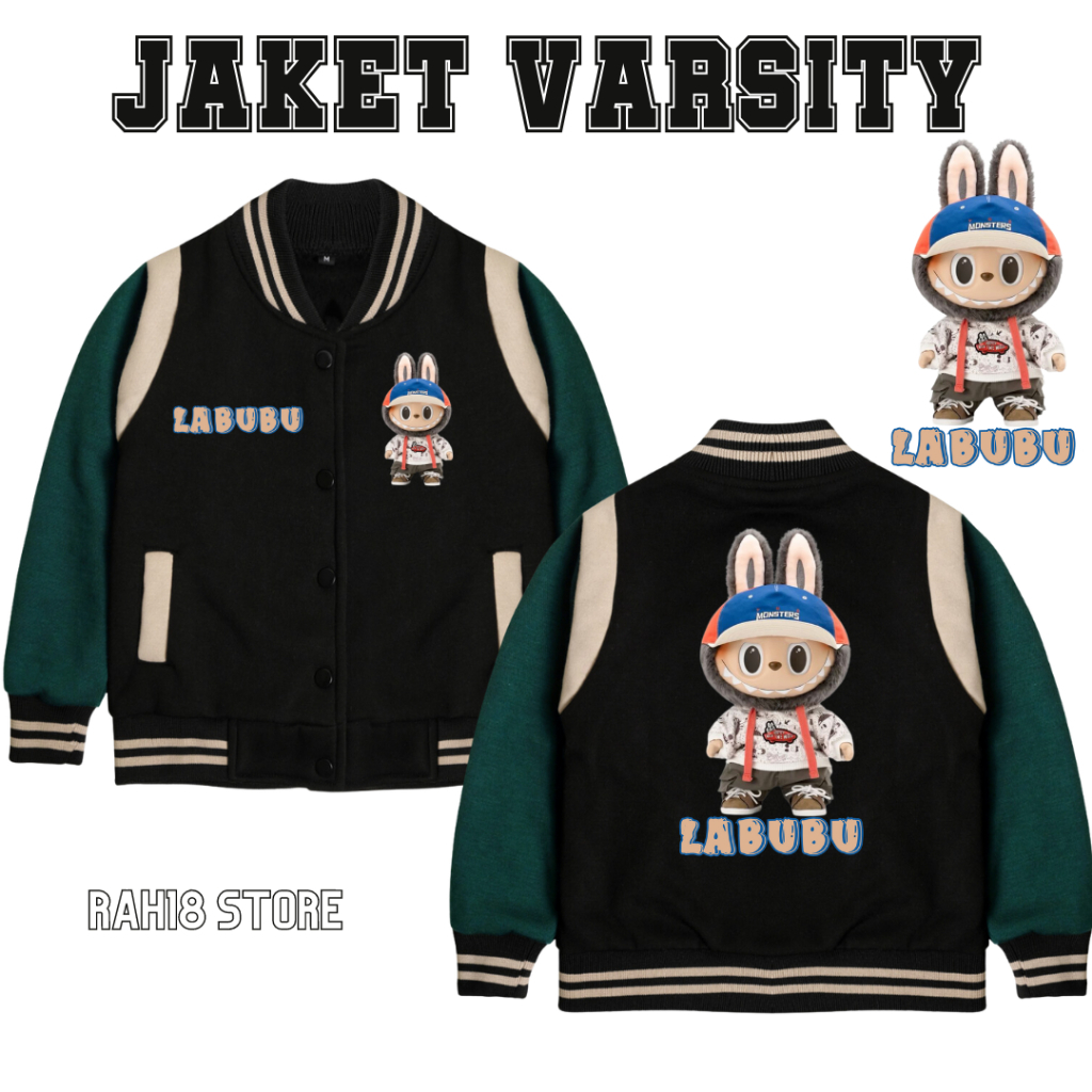 Labubu Kids Baseball Jackets For Boys Girls 2-12 Years Old Unisex ...