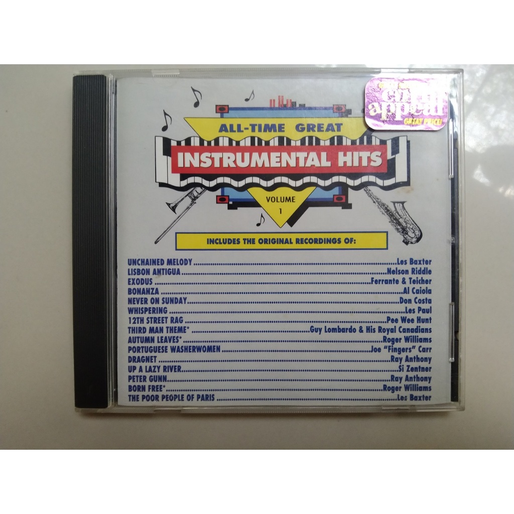 All Time Great Instrumental Hits Volume 1 (CD) | Shopee Philippines