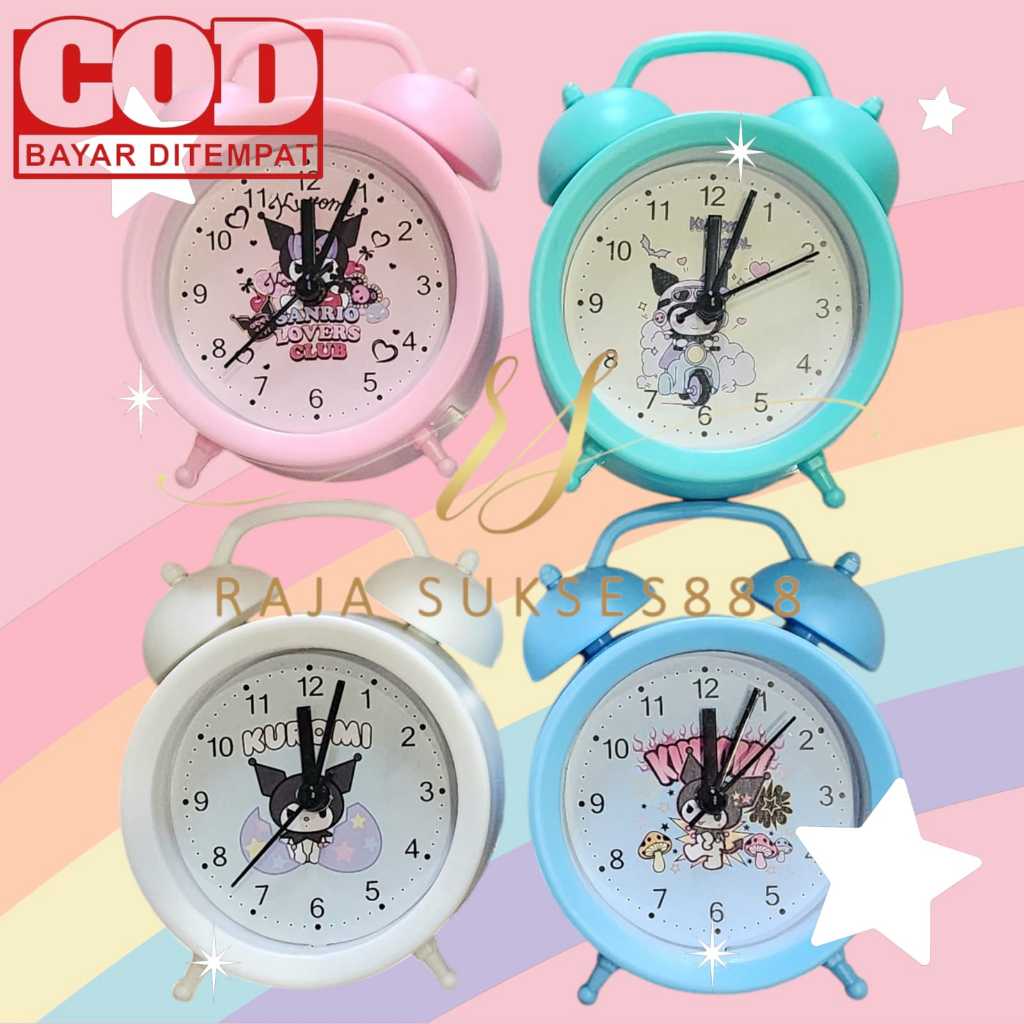 The kuromi picture alarm clock has 4 colors | Shopee Philippines