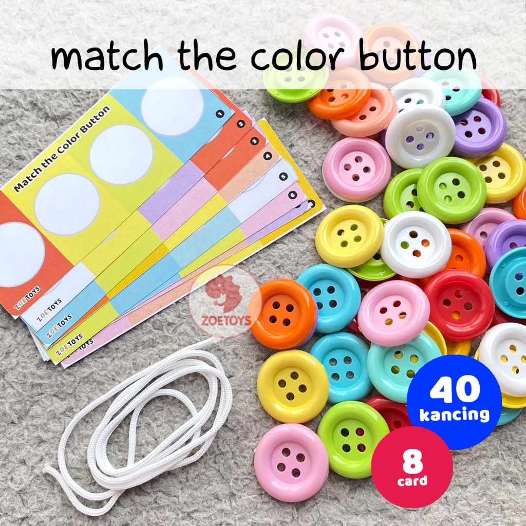Zoetoys Match The Color Button | Color Recognizing Play Activity ...
