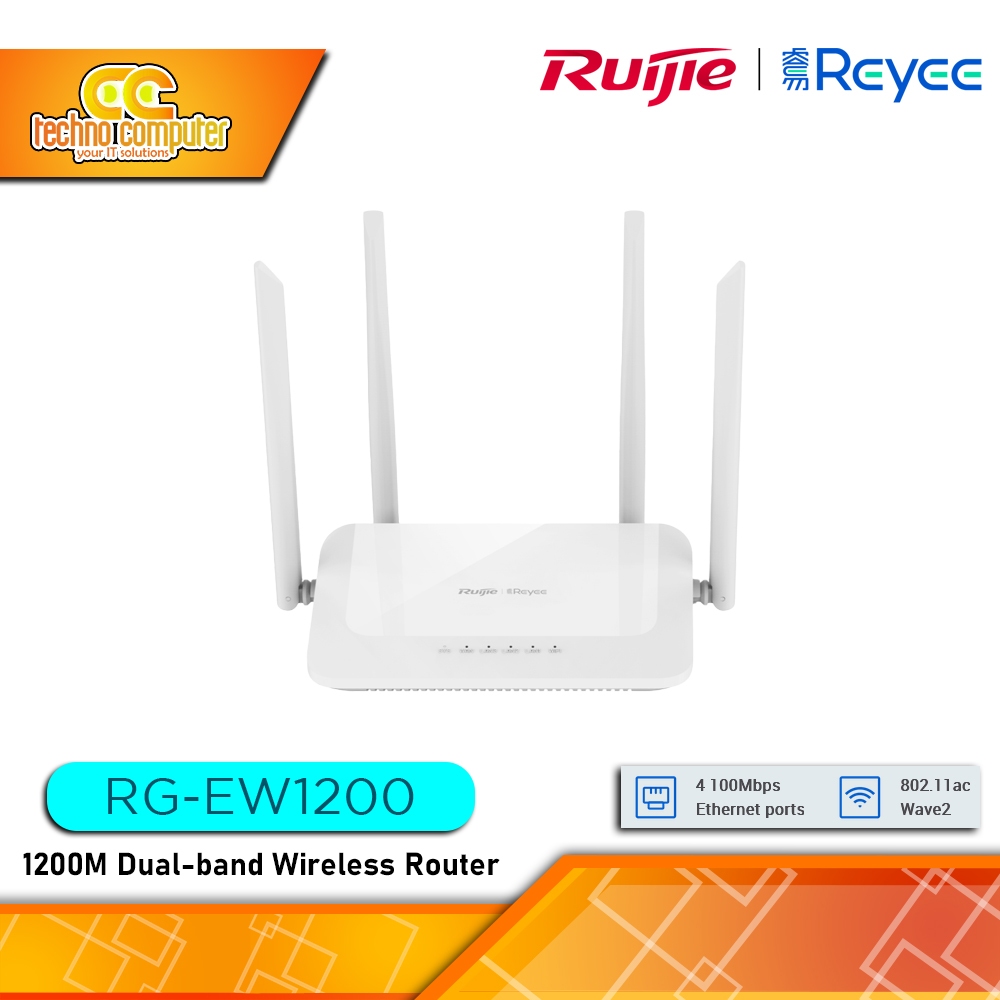 Ruijie/reyee RG EW1200 1200M Dual-Band Wi-Fi 5-Band Router Wireless ...