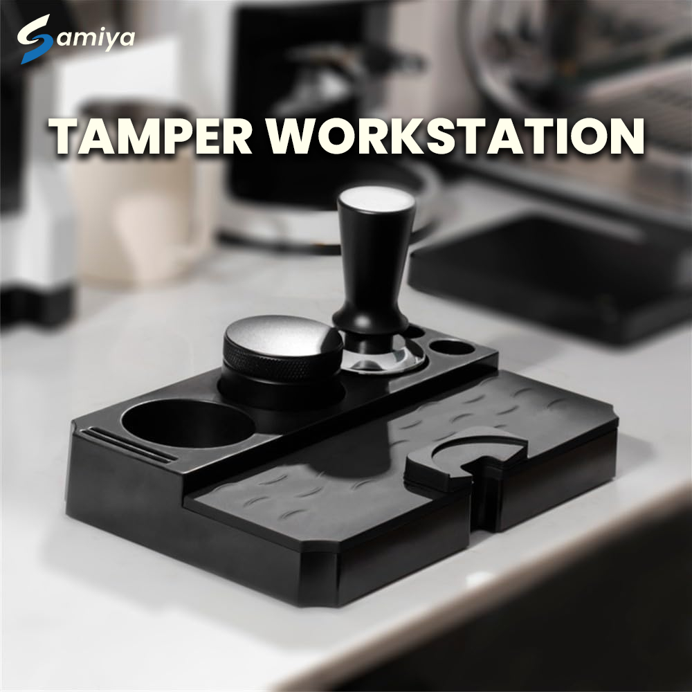 Tamping mat station/tamper base storage portafilter holder powder ...