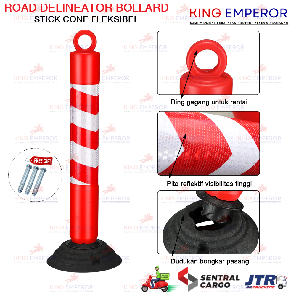 T TOP Bollard Cone Stick / Flexible Cone Stick | Shopee Philippines