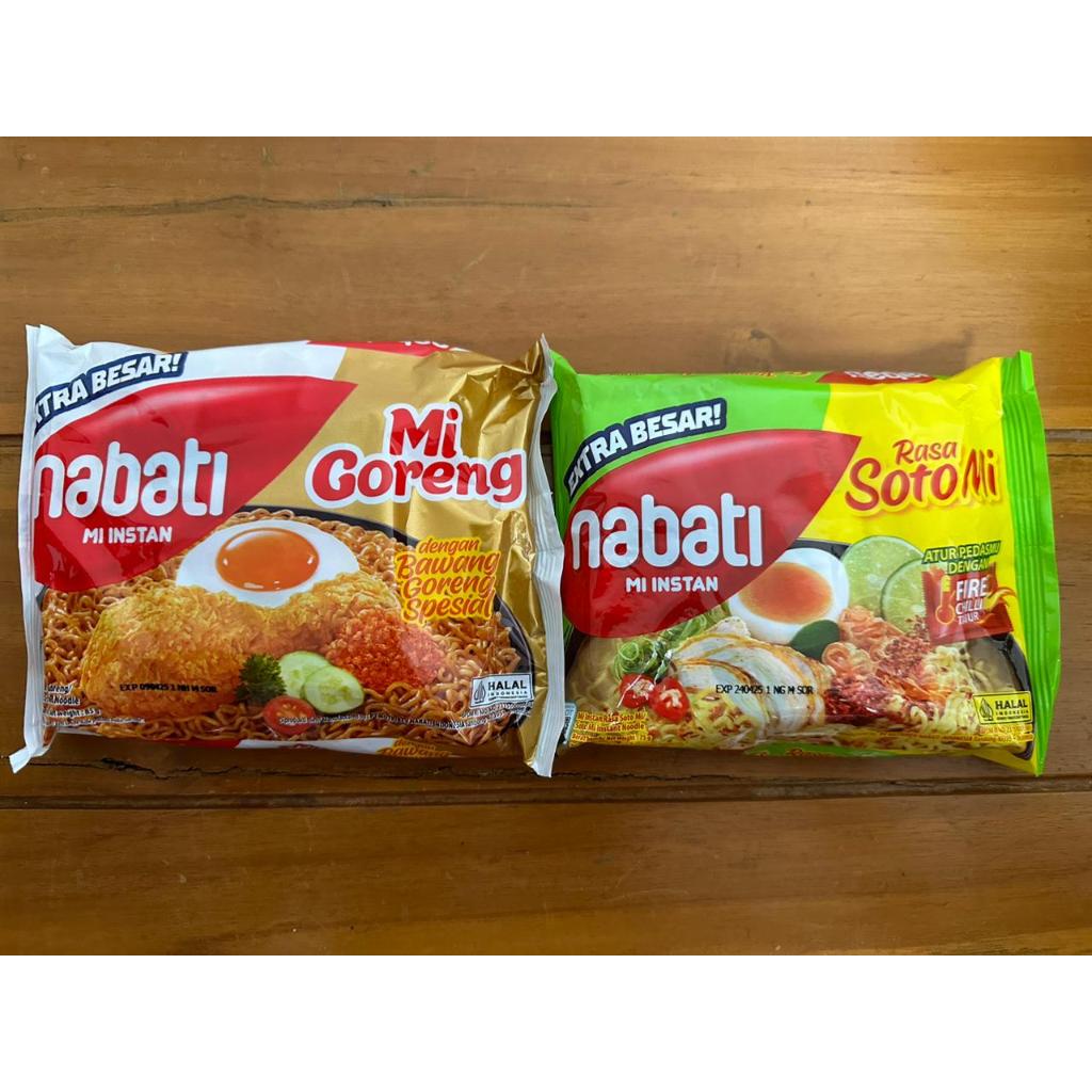 Nabati Extra Large Instant Noodles Fried Noodles 85g Soto Noodles 75g ...