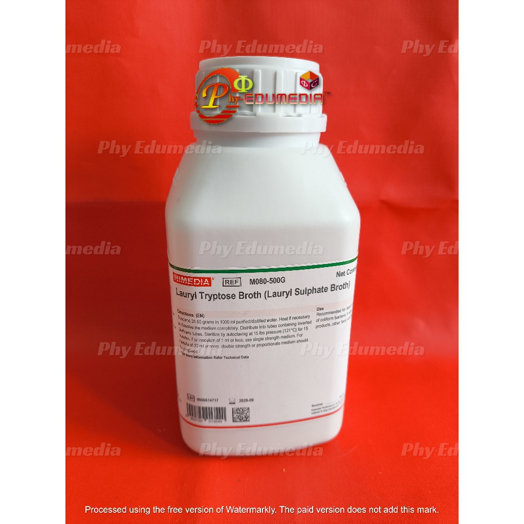 Lauryl Tryptose Broth / Lauryl Sulphate Broth Himedia Per Gram (Min 5 ...