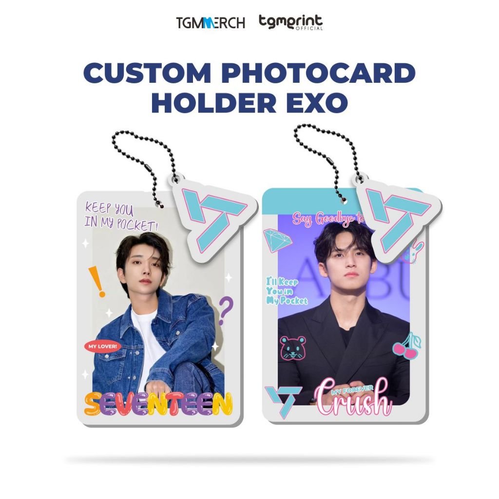 Tgm MERCH - Seventeen Acrylic Photocard Holder | K-pop Korean Idol PC ...