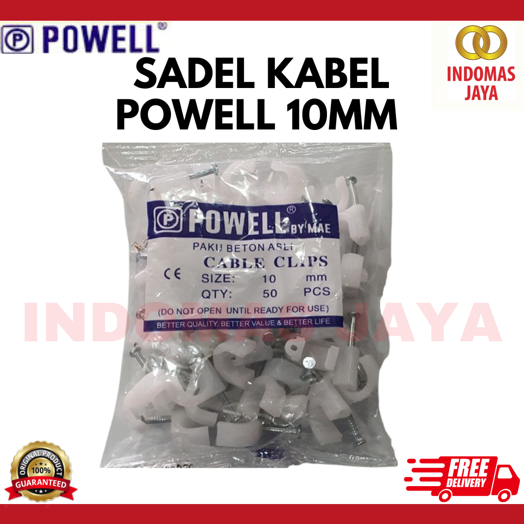 Powell Concrete cable Nail Clamps/cable clips Saddle Nails 10mm ...