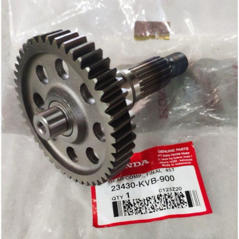 23430kvb900 Axle REAR GEAR COMP FINAL 45T BEAT FI SCOOPY FI SPACY KARBU ...