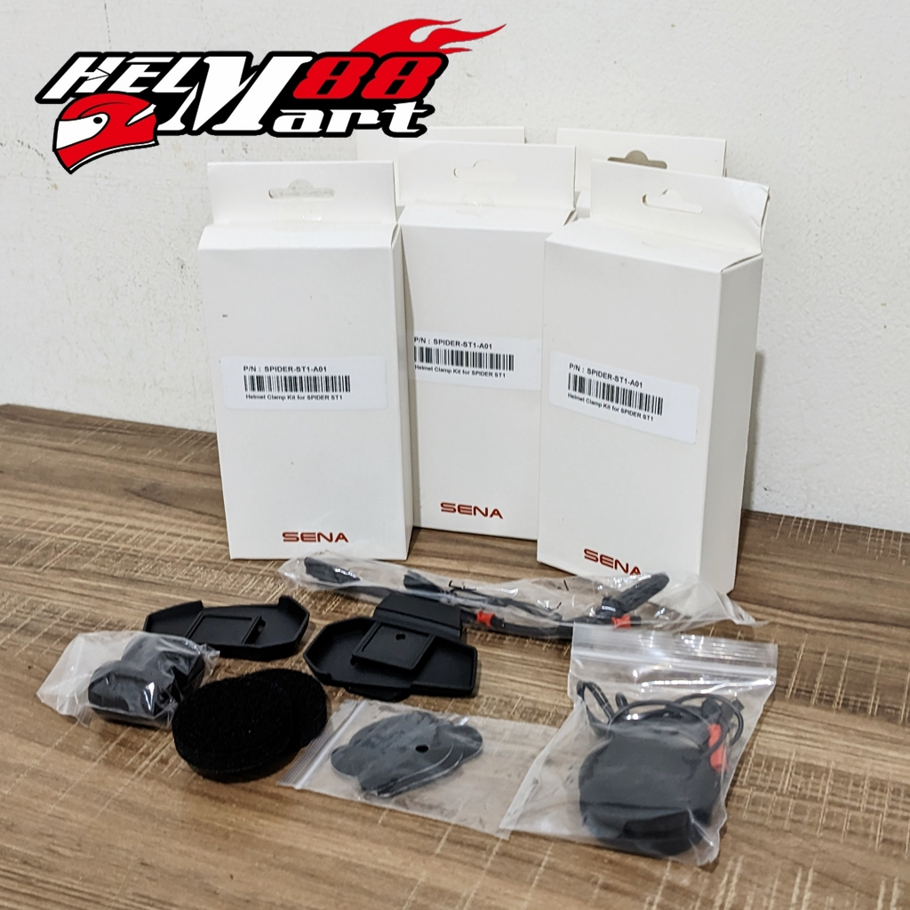 Sena SPIDER ST1 Clamp Kit - Speaker set, Mic, Sena Spider Intercom ...