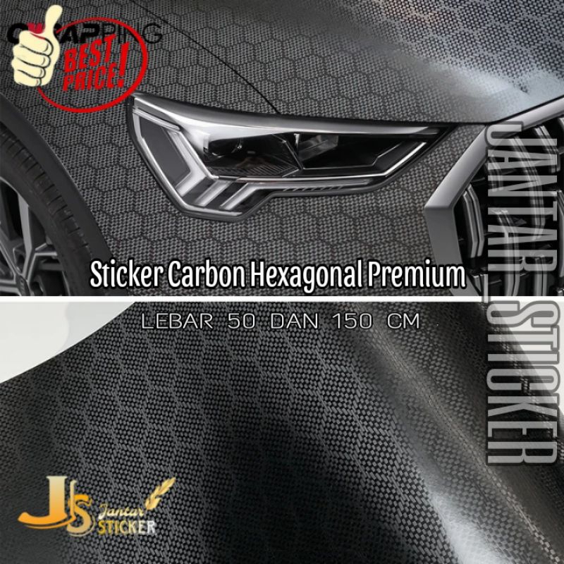 Hexagonal CarbonTe Sticker For Motorcycles And Cars Premium Quality ...
