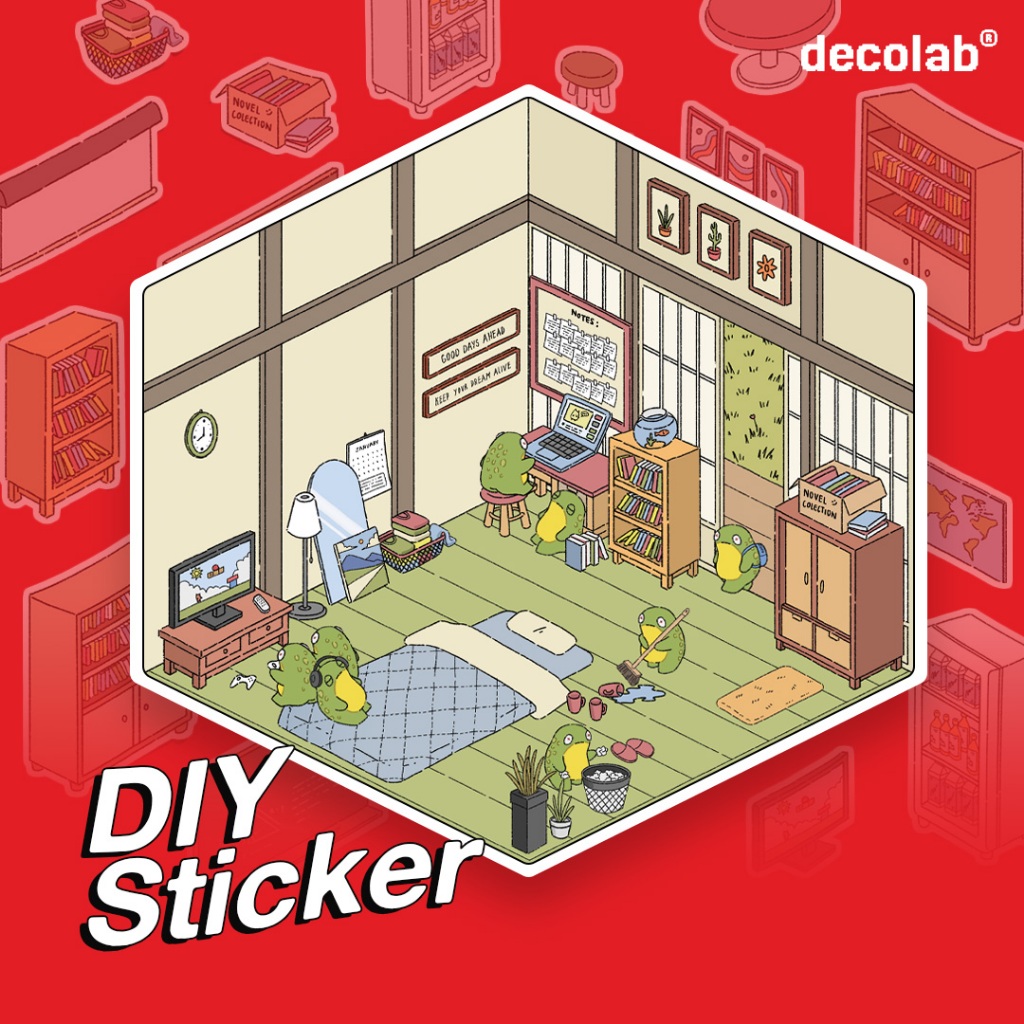 3d DECO STICKER Pack STICKER / DECOLAB Premium DIY STICKER - 001 ...