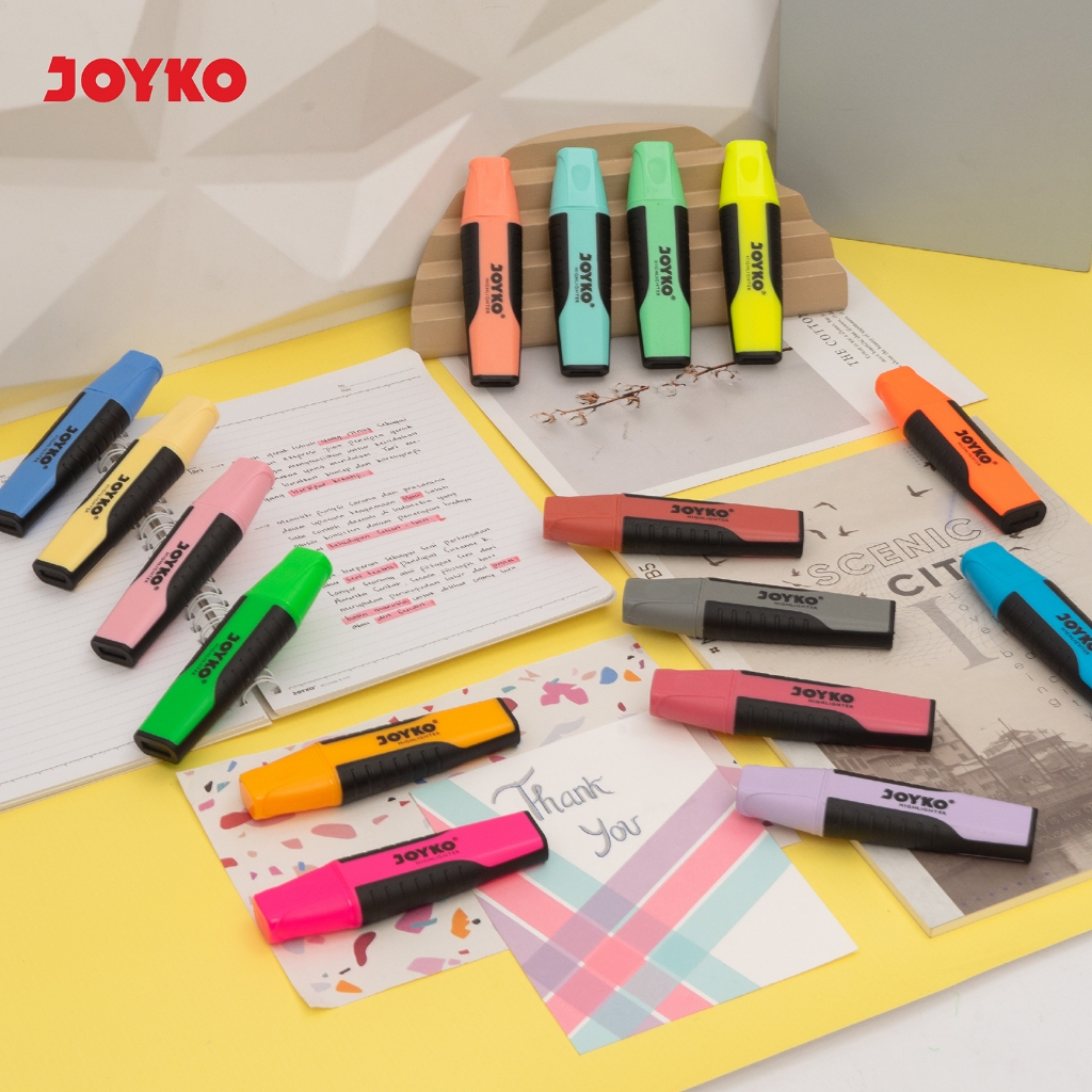 JOYKO HIGHLIGHTER NEON SERIES PASTEL COLOR / PASTEL COLOR MARKER JOYKO ...