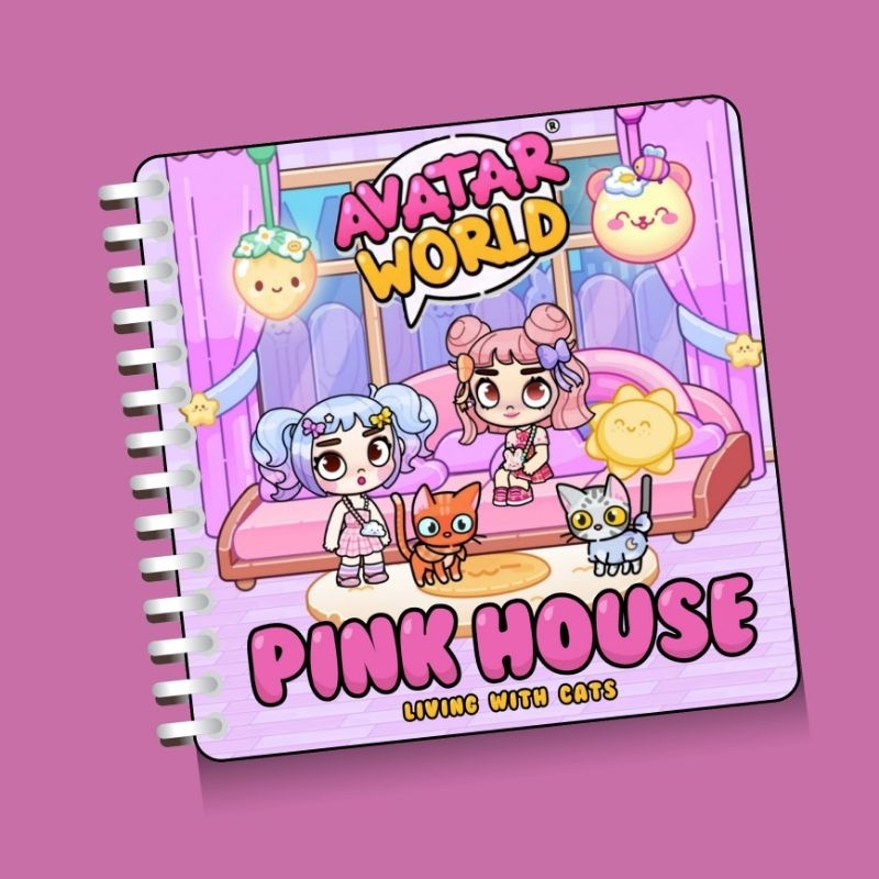 Avatar World Paper Book Paper Doll House Pink Color Book Already ...