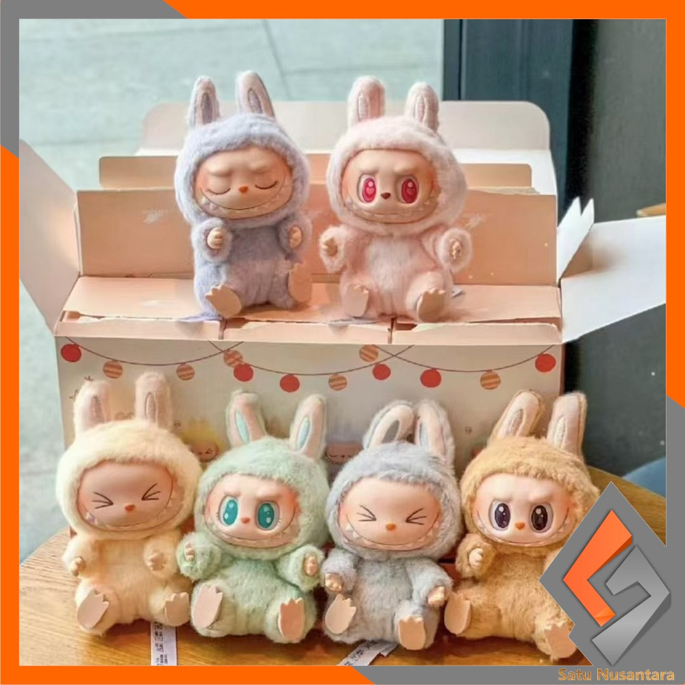 GANTUNGAN Sn-c1221 Labubu Have A Seat Keychain Can Sit / Blind Box ...