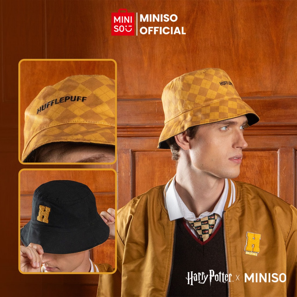 Miniso x Harry Potter Double-Sided Bucket Hat Fashion Korean Style ...