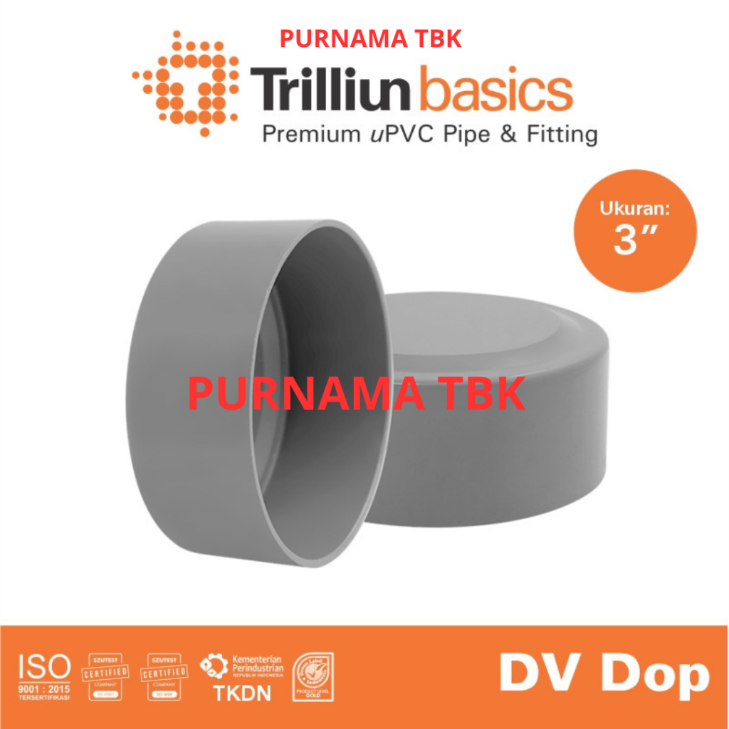 UPVC Trillionbasics DV Dop 3" Inch Pipe Fittings | Shopee Philippines