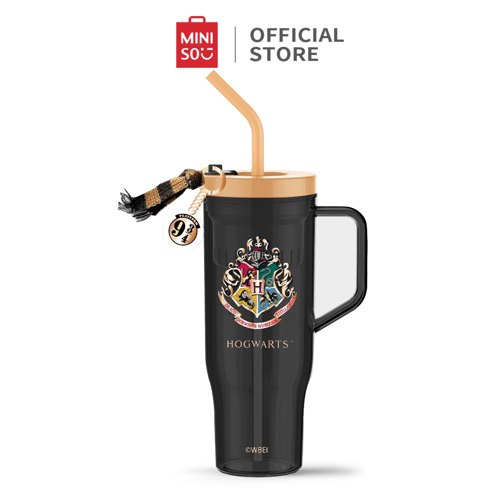 Miniso X Harry Potter 1.25L Plastic Drinking Bottle With Straw Portable ...