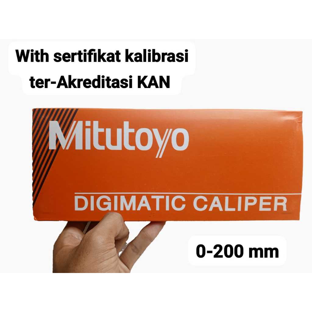 Mitutoyo 0-200MM DIGITAL CALIPER PLUS Calibration Certificate Right ...