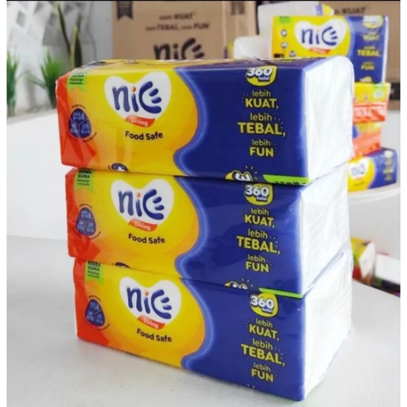 [4 Pack Package] Nice Facial Tissue Contains 360 Sheets 2Ply Nice ...