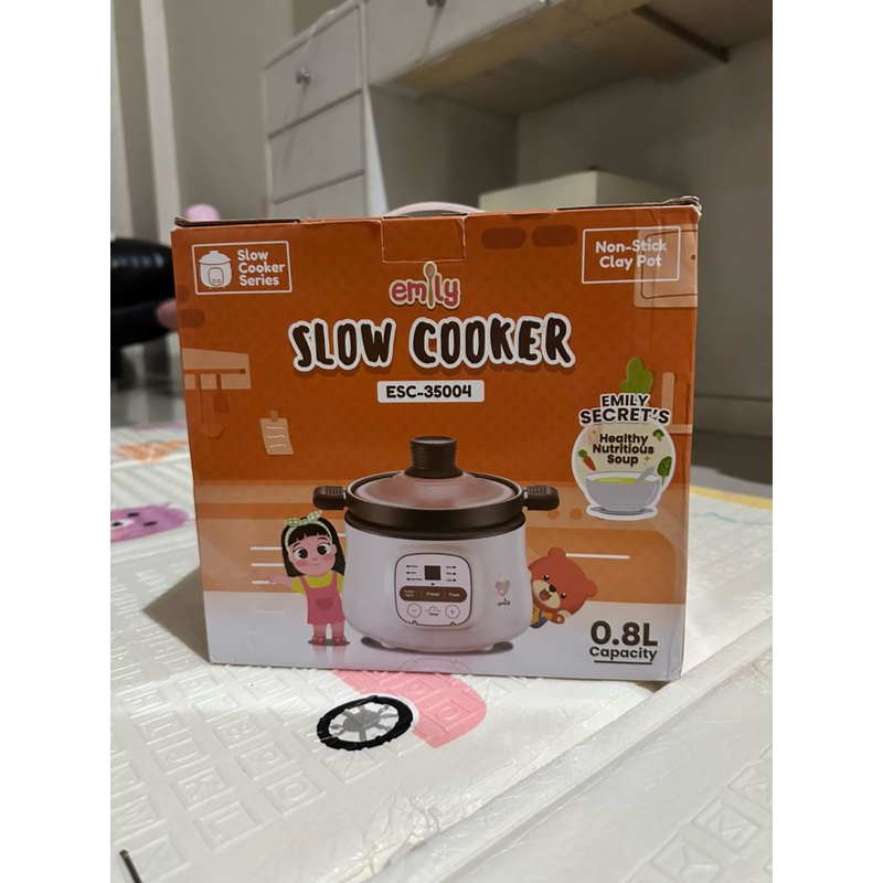 EMILY SLOW COOKER NON-STICK CLAYPOT 0.8lt NEW | Shopee Philippines