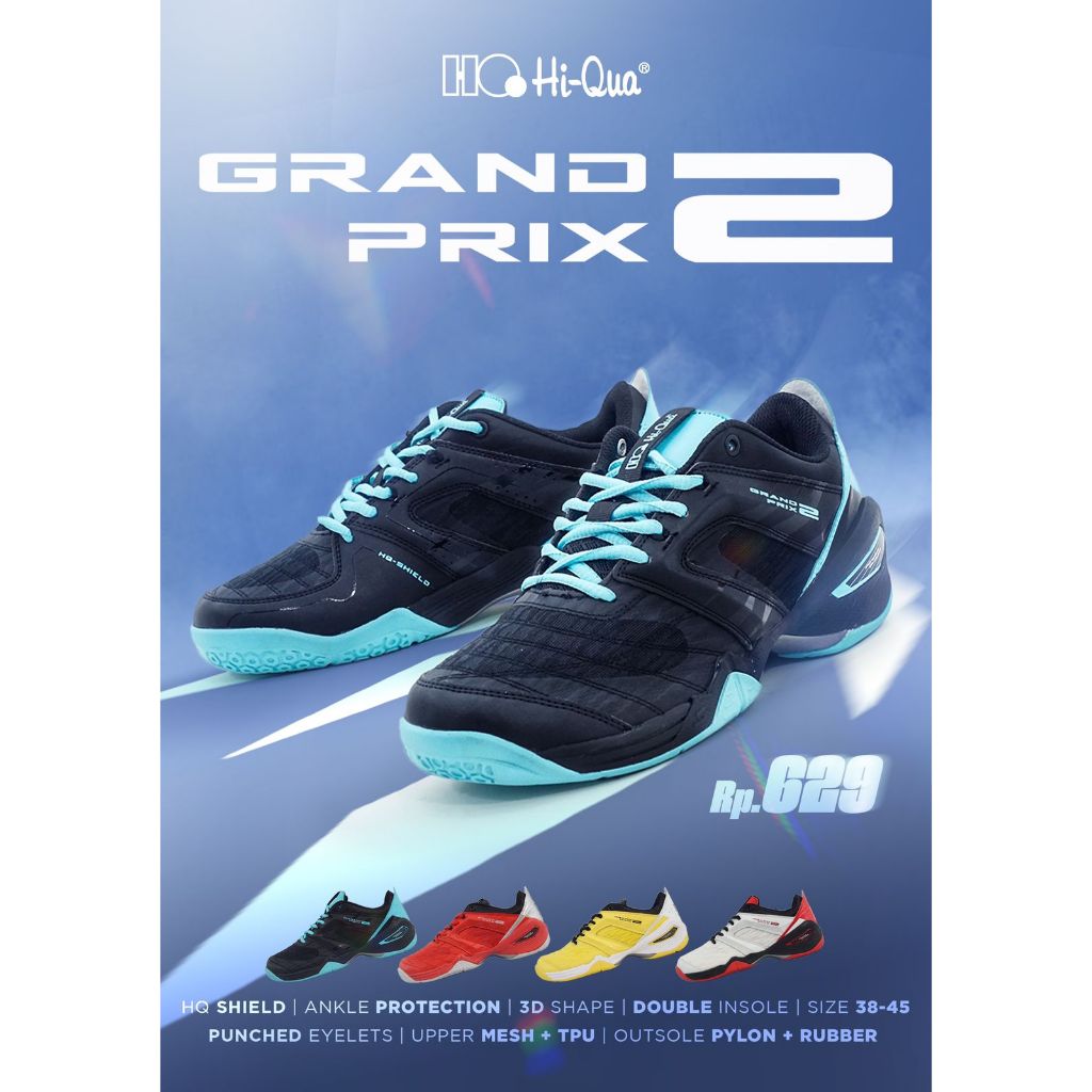 New HQ HI-QUA HIQUA NEW GRAND PRIX 2 badminton badminton Shoes ORIGINAL ...