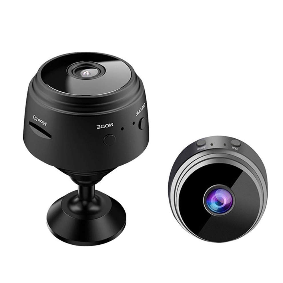 Mini WiFi IP Camera CCTV Wide Angle 18P GNA8 Black | Shopee Philippines