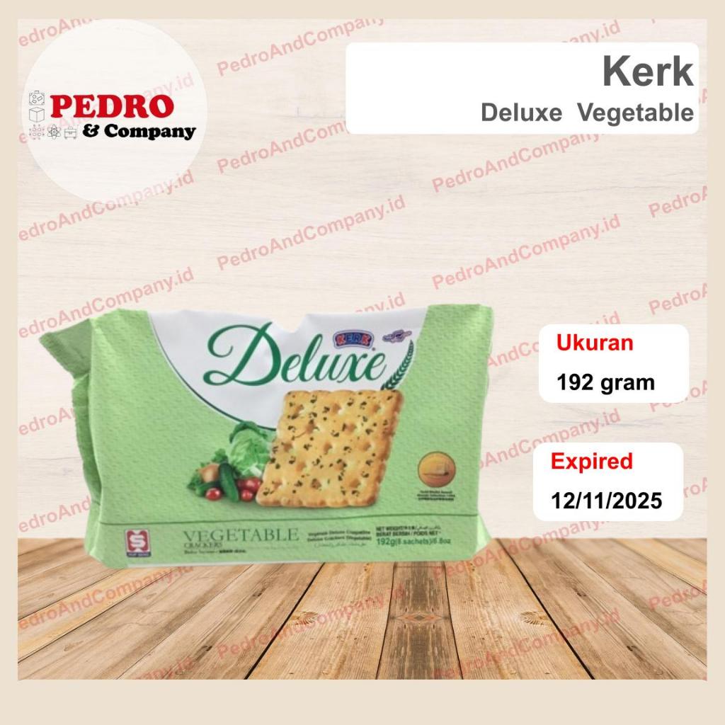 Kerk DELUXE VEGETABLE CRACKERS 192 grams contains 8 sachets of ...
