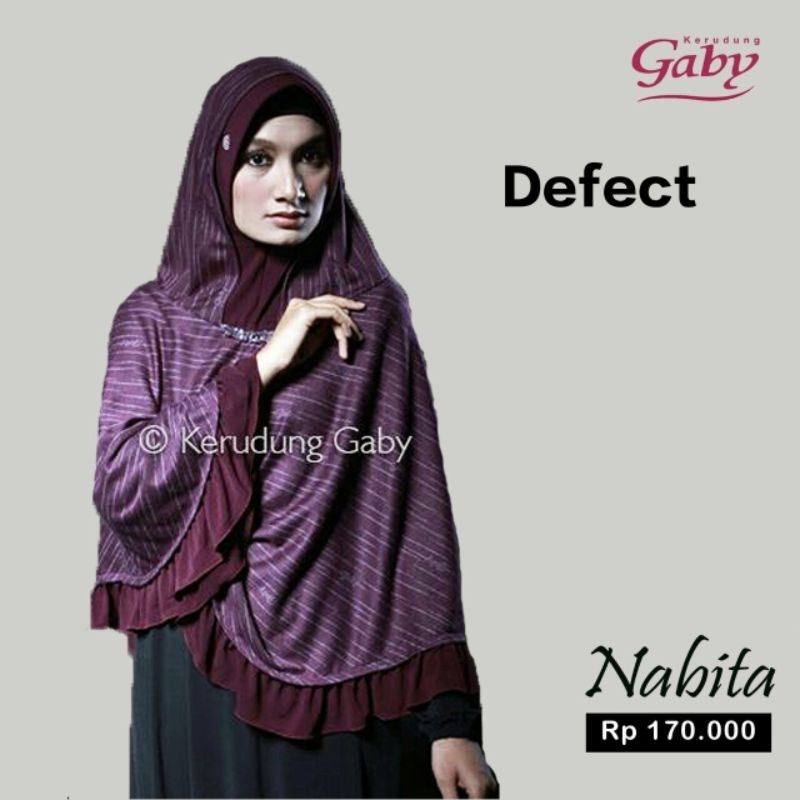Gaby - Nabita Minor / Defect / Reject / Doesn't Pass QC Instant Hijab ...