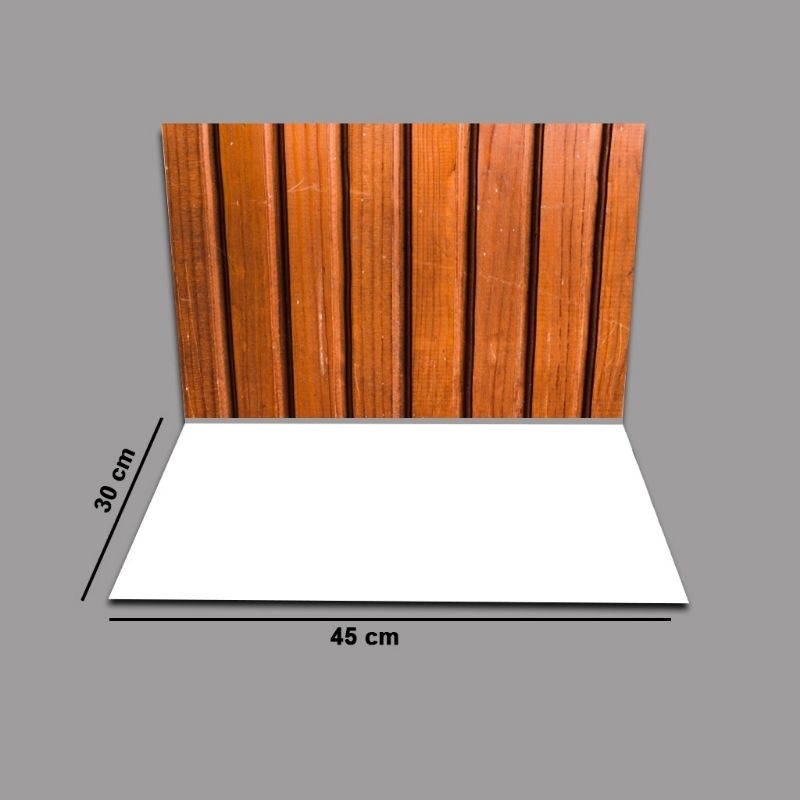 KAYU Folding Photo Mat 30x45 Background Product Photo Dark Brown Wood ...