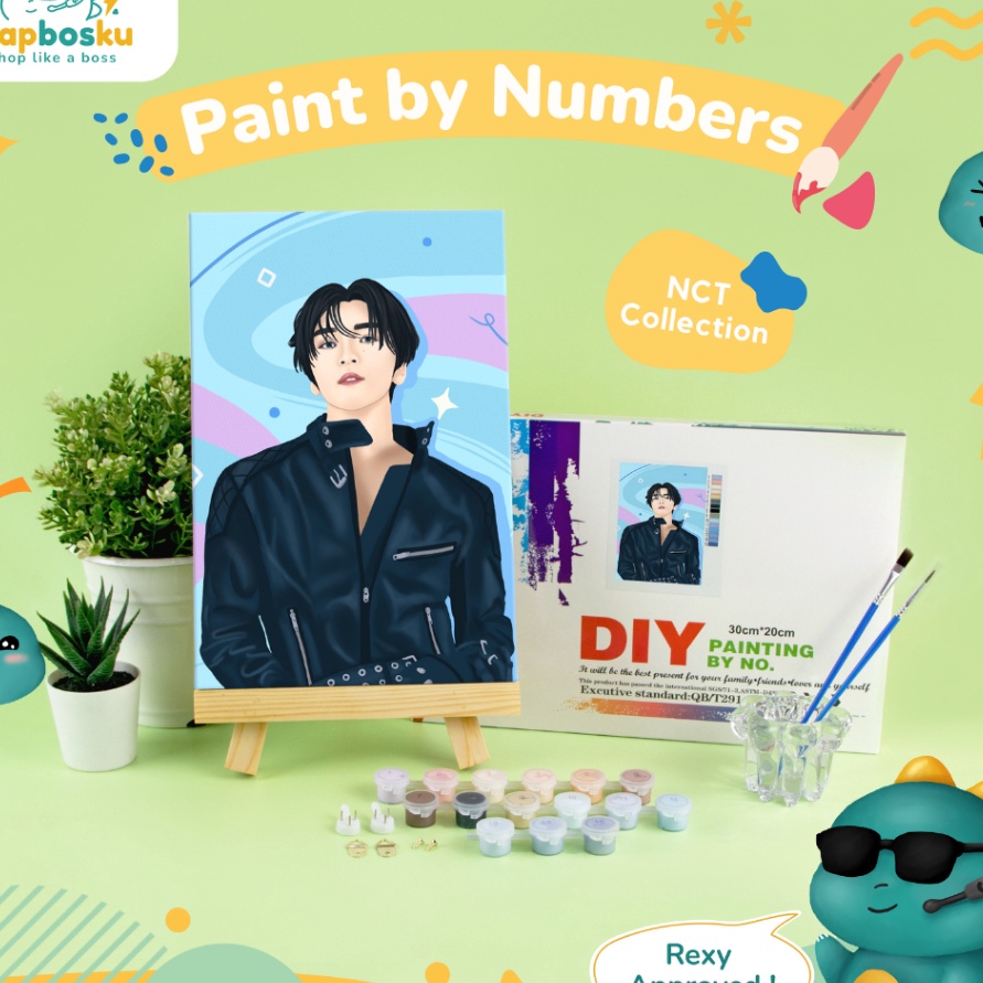 Latest PAINT BY NUMBER 2x3 CM NCT COLLECTION CANVAS PAINTING KIT WITH ...