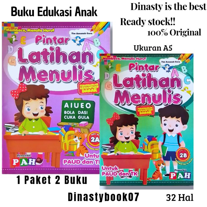 Preschool Kindergarten Children's Books Writing Practice 2a / Writing ...