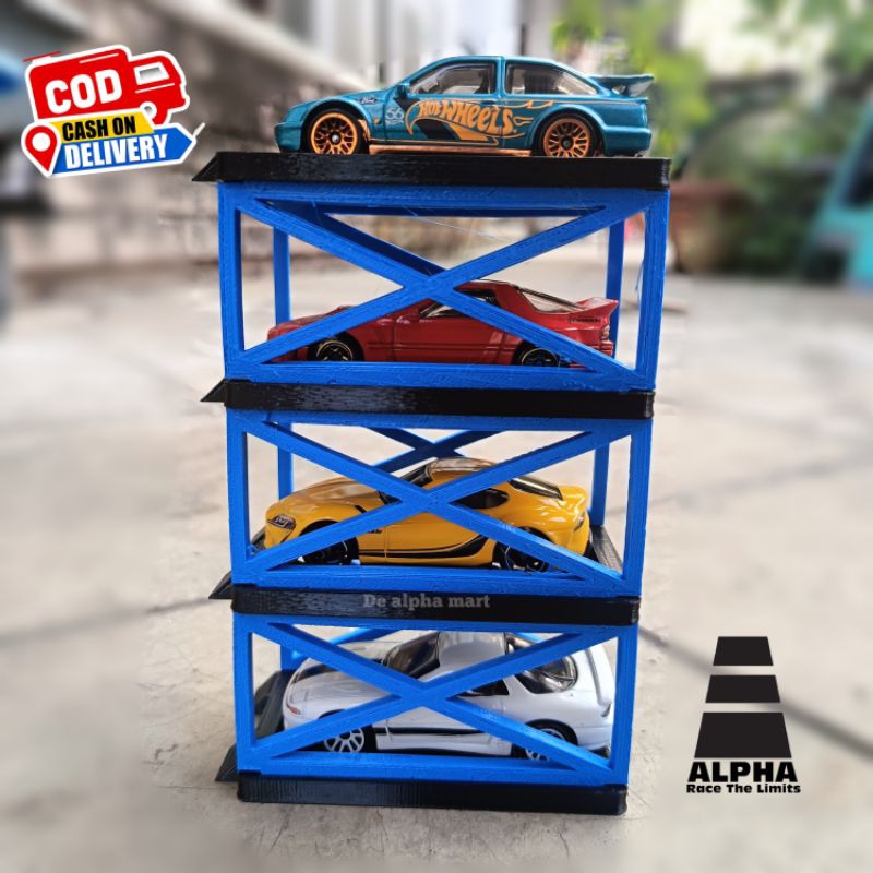 Rak HOTWHEELS 1:64 DIORAMA DIECAST HOT WHEELS CARLIFT STACK | Shopee ...