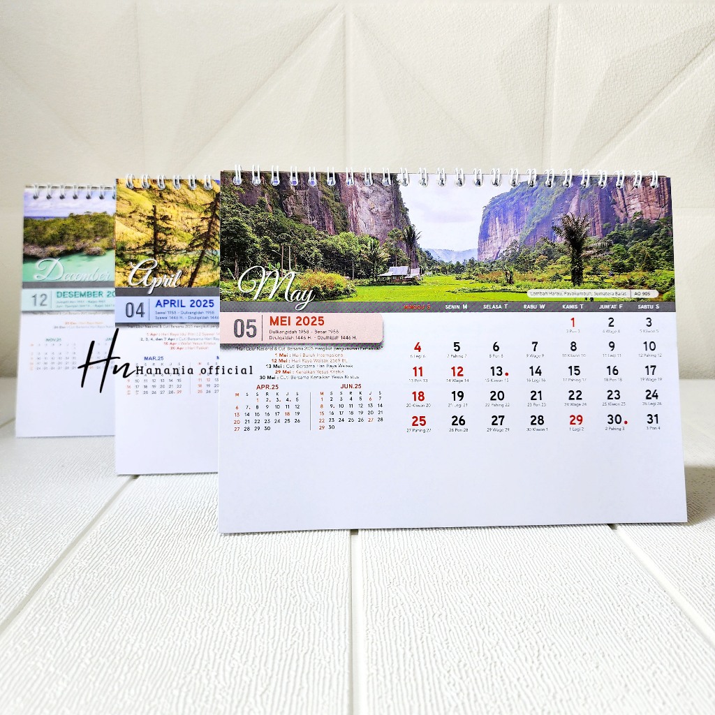 DESK CALENDAR / SITTING CALENDAR 2025 MOTIF | Shopee Philippines