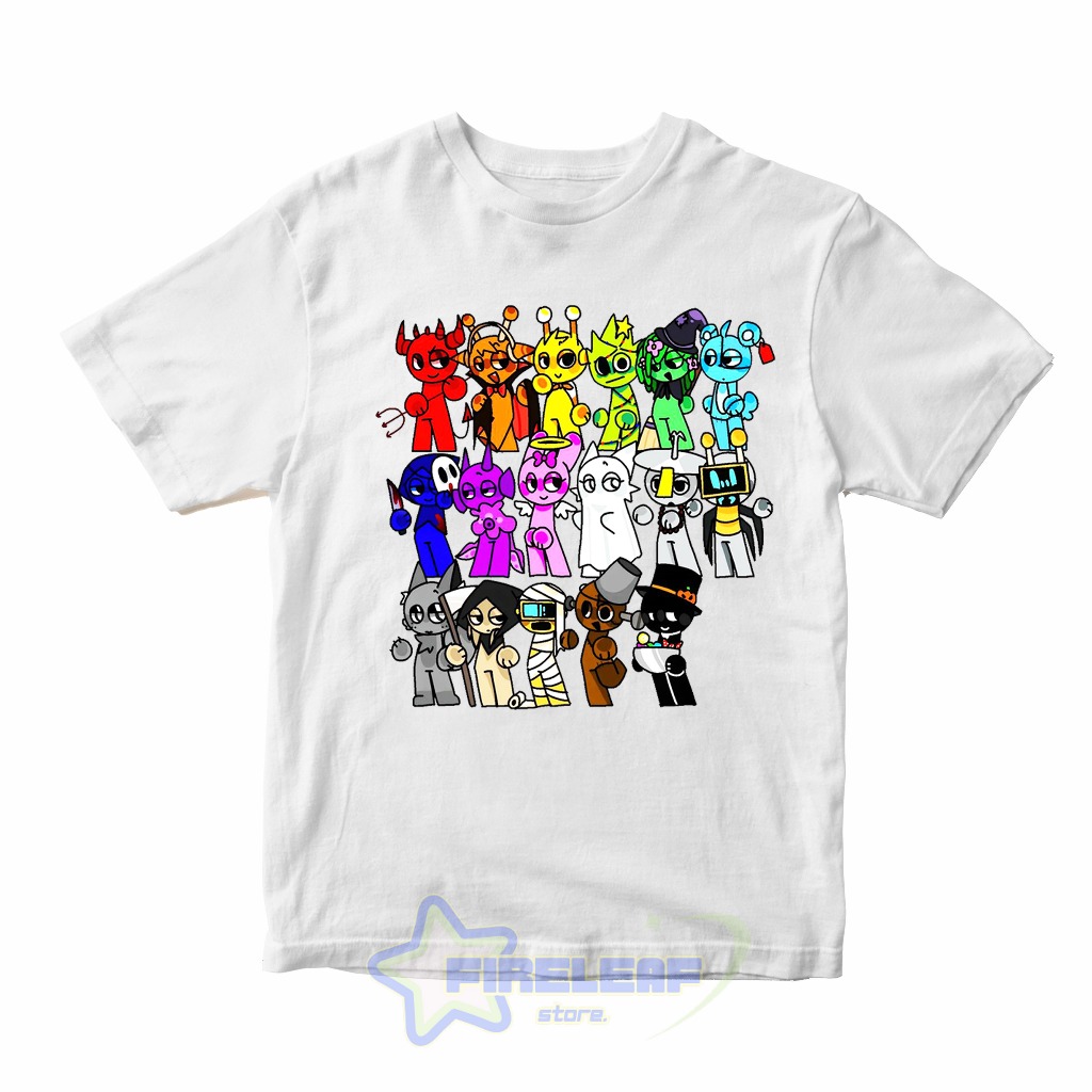 Incredibox SPRUNKI CHILDREN'S T-SHIRTS TOPS ALL CHARACTERS PREMIUM ...