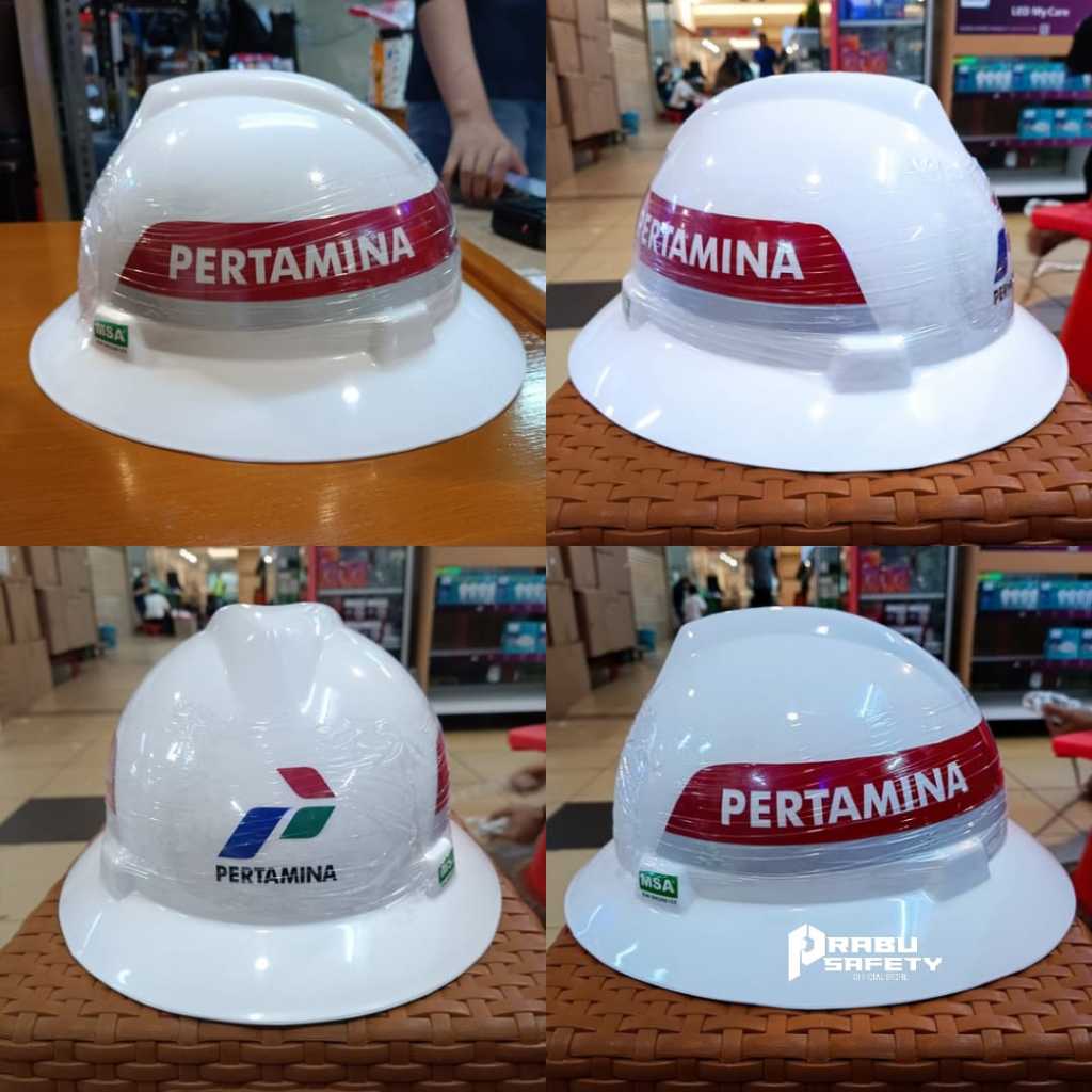 Msa Full Brim Pertamina Fastrack Swivel Safety Helmet Plus Chin Strap ...