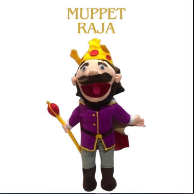 Muppet Hand Puppet King Character | Hand Puppet Educational Doll Mouth ...