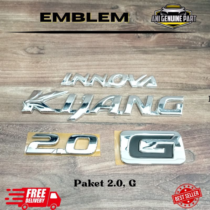 Complete Old Kijang Innova Trunk Emblem Logo Type G, V, E | Shopee ...