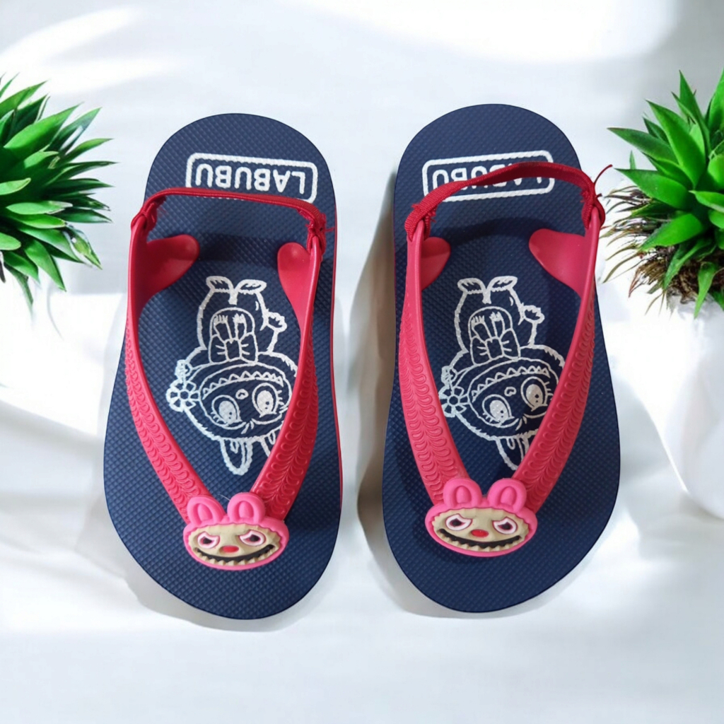 LABUBU Sandals for Baby Toddler Girls Rubber Back Strap for New ...