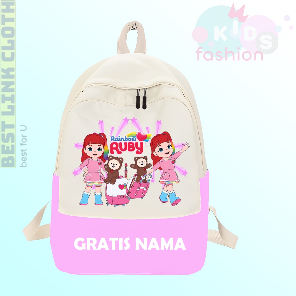 Rainbow Ruby Kindergarten Elementary School Children's Backpack with ...