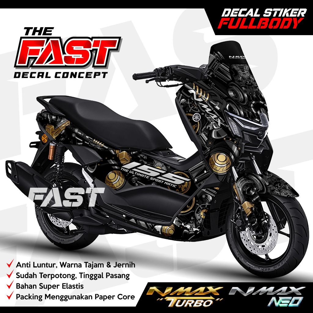 Newest Decal Sticker Yamaha Nmax Neo/Turbo Fullbody Machine Racing ...