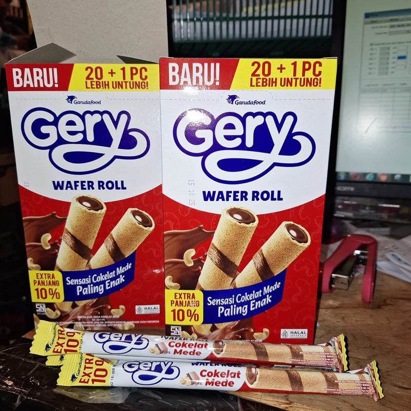 Gery Wafer Roll 15gr chocolate Mede box | Shopee Philippines