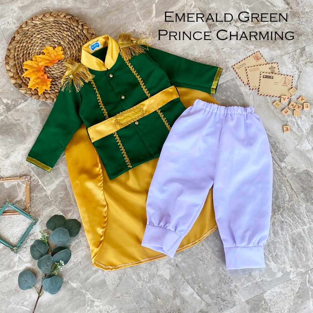 EMERALD GREEN PRINCE CHARMING COSTUME / CHILDREN'S COSTUMES / PHOTOSHOT ...