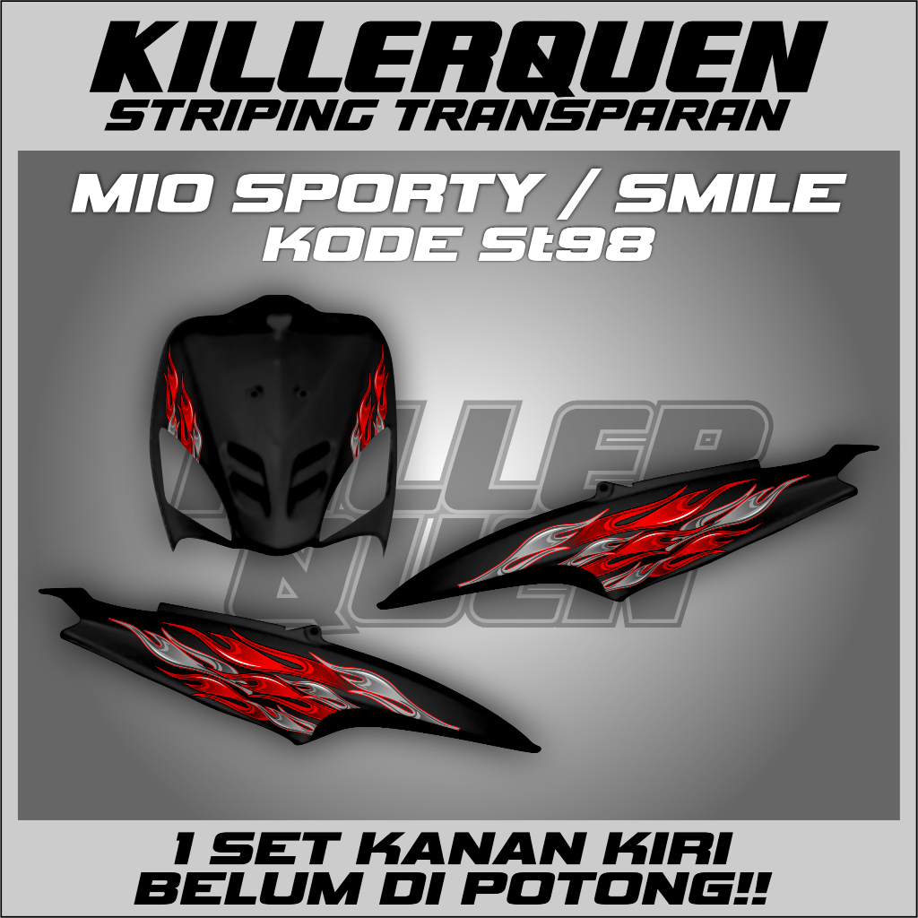 MIO SPORTY MOTORCYCLE TRANSPARENT STICKER (ST98) | Shopee Philippines