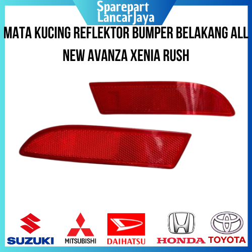 MATA Cat's Eye Rear Bumper Reflector all new avanza xenia rush | Shopee ...