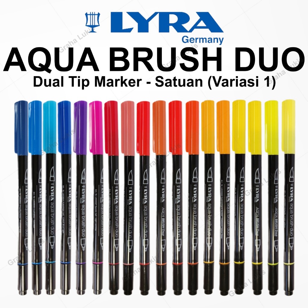 Lyra Aqua Brush Duo - Dual Brush Pen (1 Variation) | Shopee Philippines